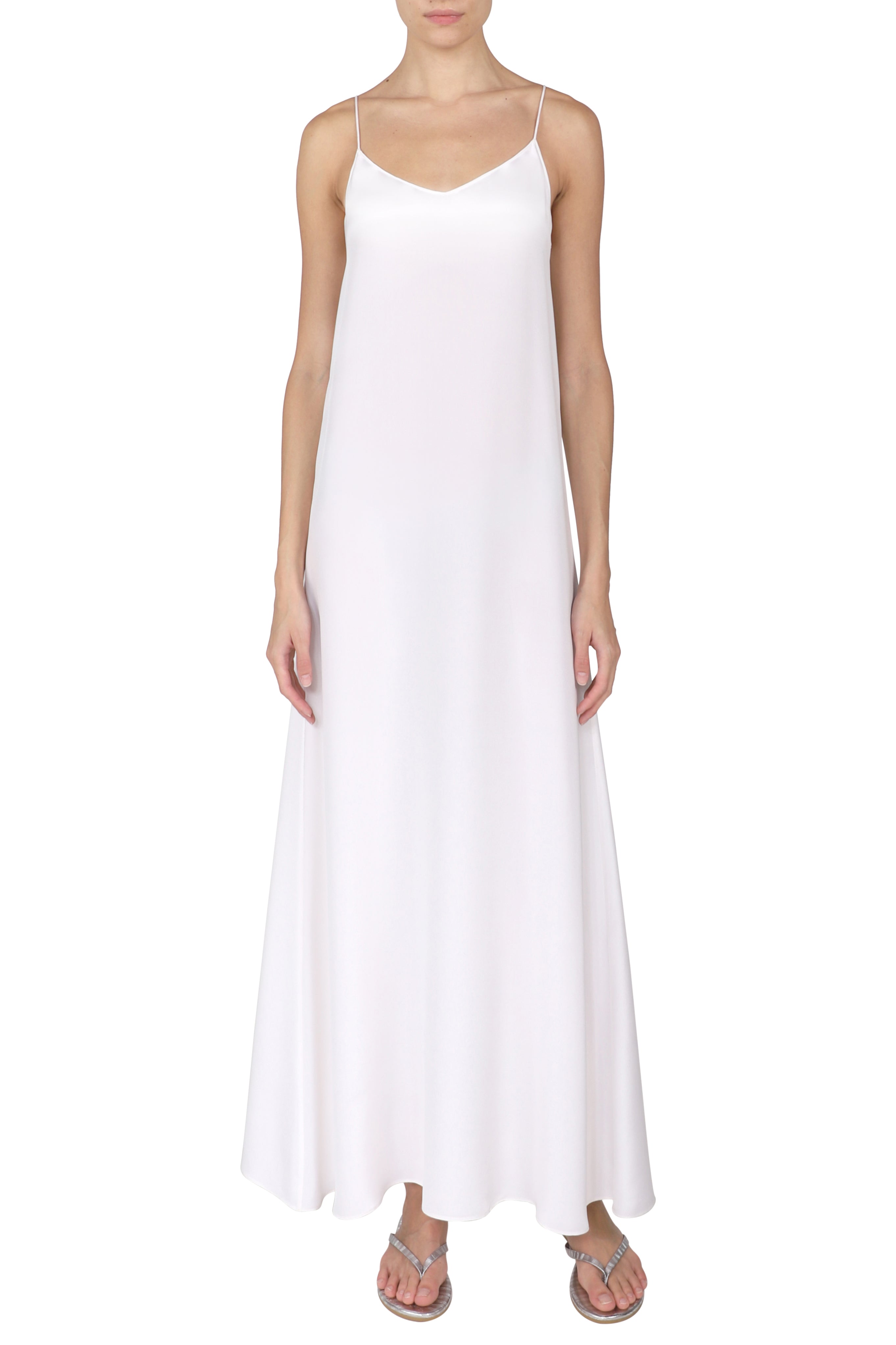 Silk Crepe de Chine Cami Dress – Marie France Van Damme