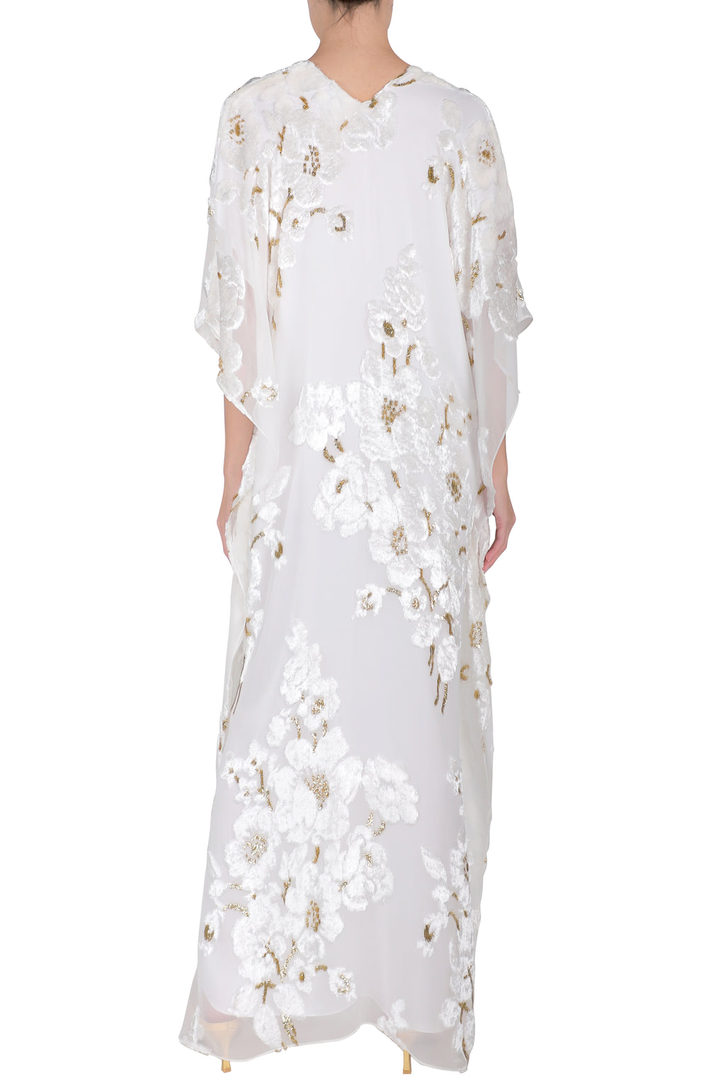 Rose Velour Devore Boubou Caftan – Marie France Van Damme