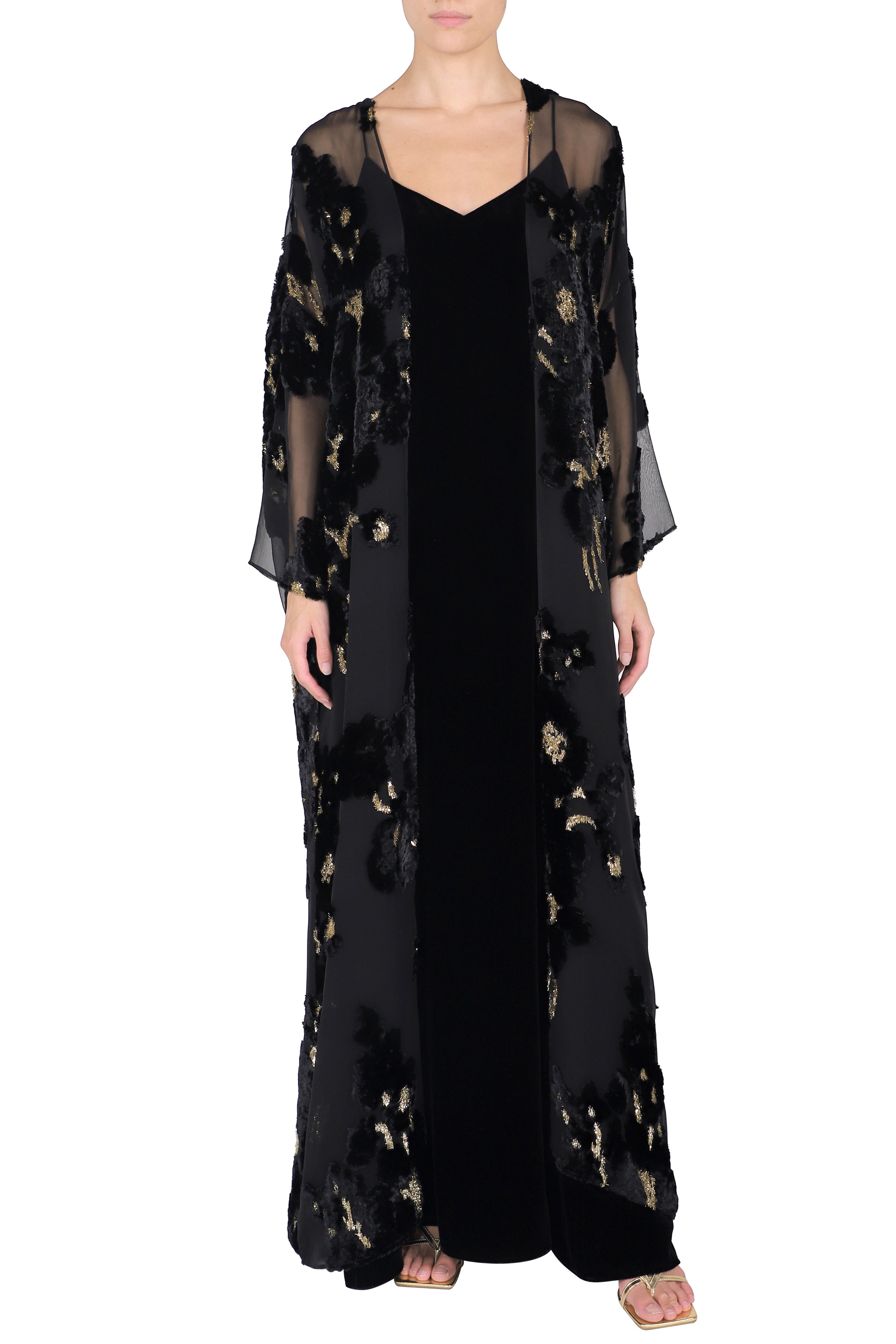 Rose Velour Devore Cover Up – Marie France Van Damme