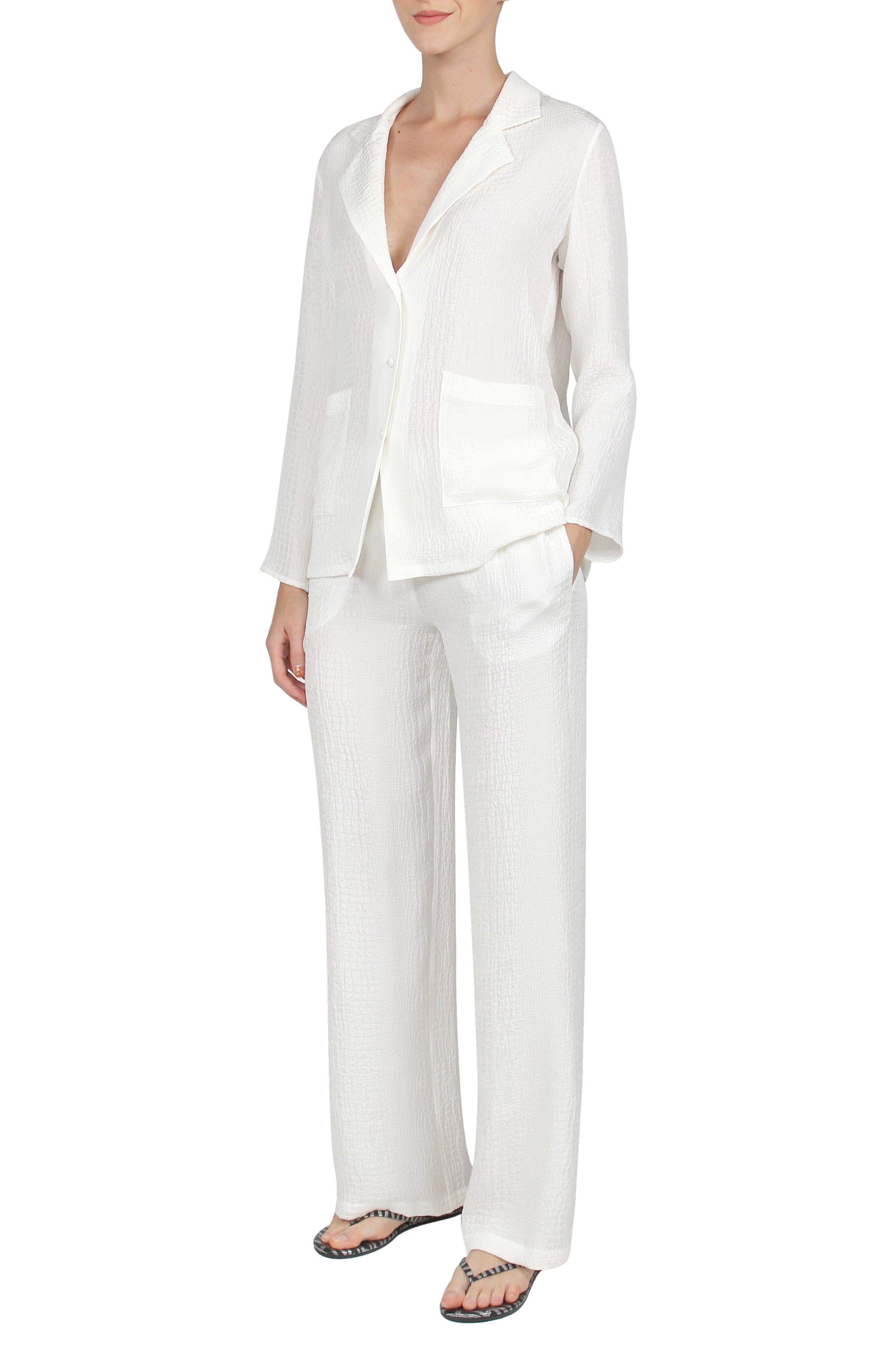Croco Jacquard Pyjama Set – Marie France Van Damme